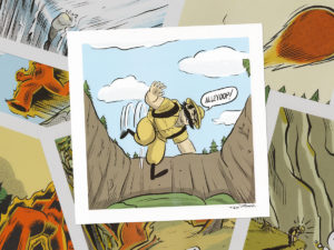 Signed Comic Panel - Large - Burny Wild's