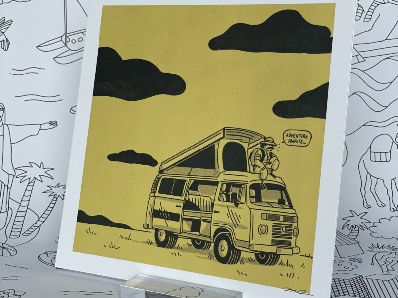 Signed Comic Panel - Large - Burny Wild's