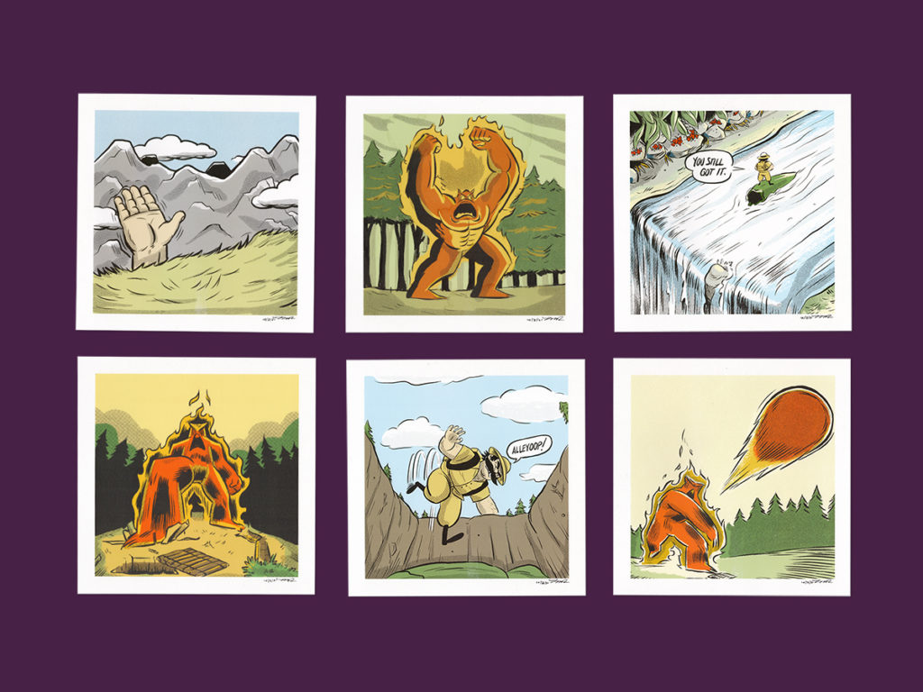 Signed Comic Panel - Large - Burny Wild's