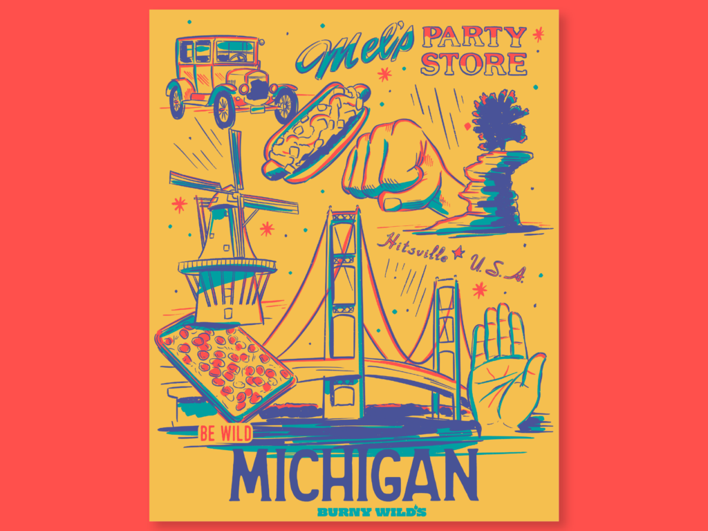 Michigan State Poster- Digital Download - Burny Wild's