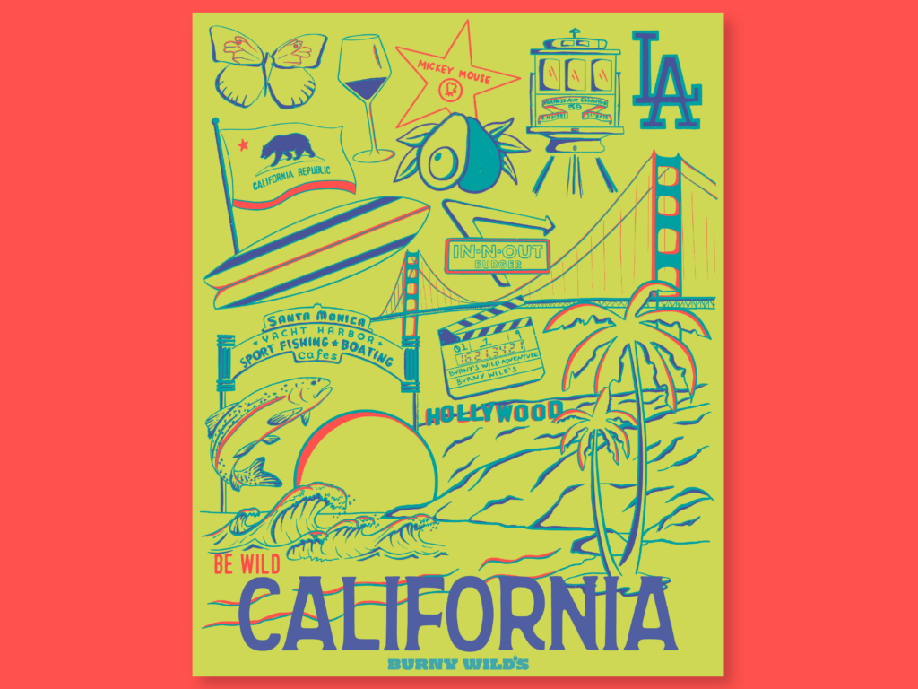 Hawaii State Poster - Digital Download - Burny Wild's