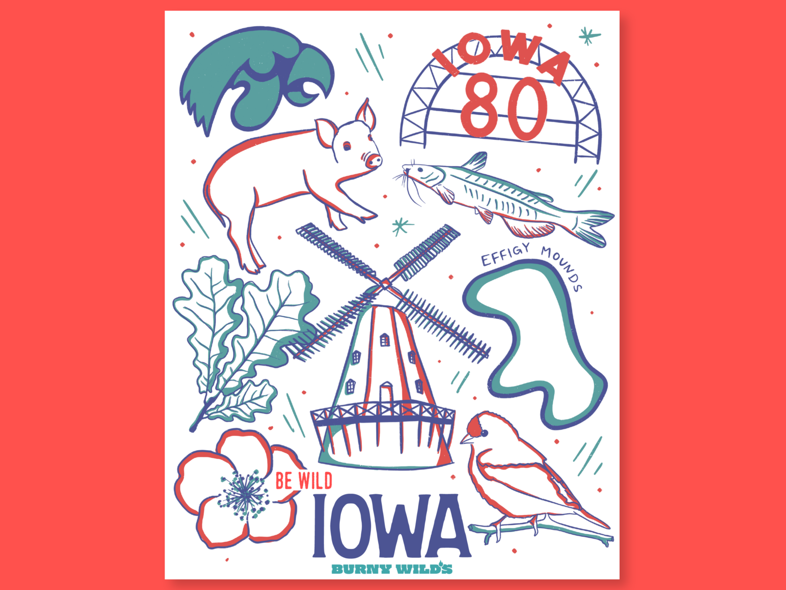 Iowa State Poster- Digital Download - Burny Wild's